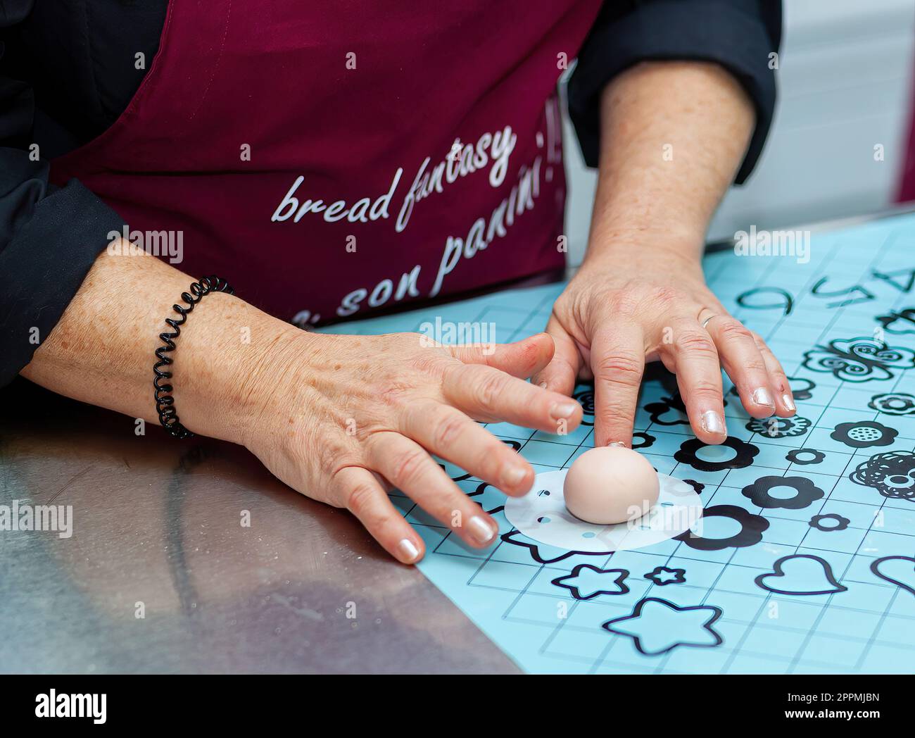 Dough modeling for steamed bread Stock Photo - Alamy