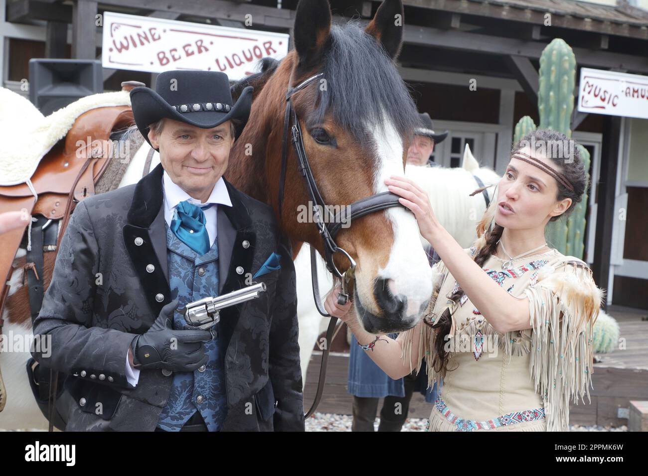 Wolfgang Bahro,Nadine Menz,Cast presentation for the season 2023 of the ...