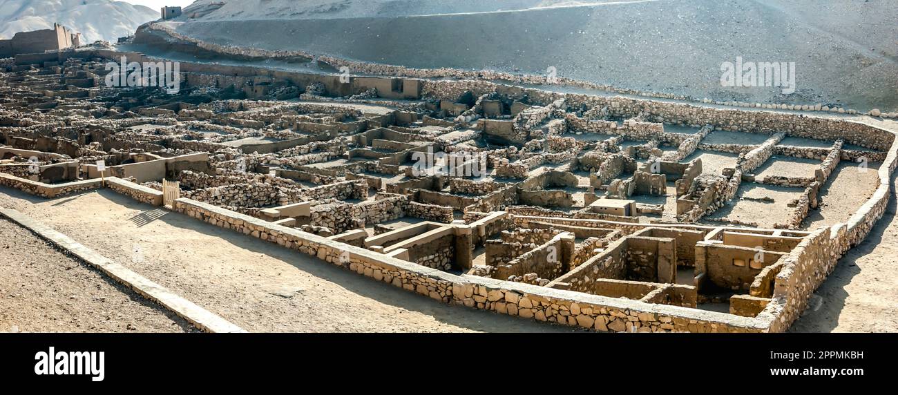 Deir el medina ruins hi-res stock photography and images - Alamy