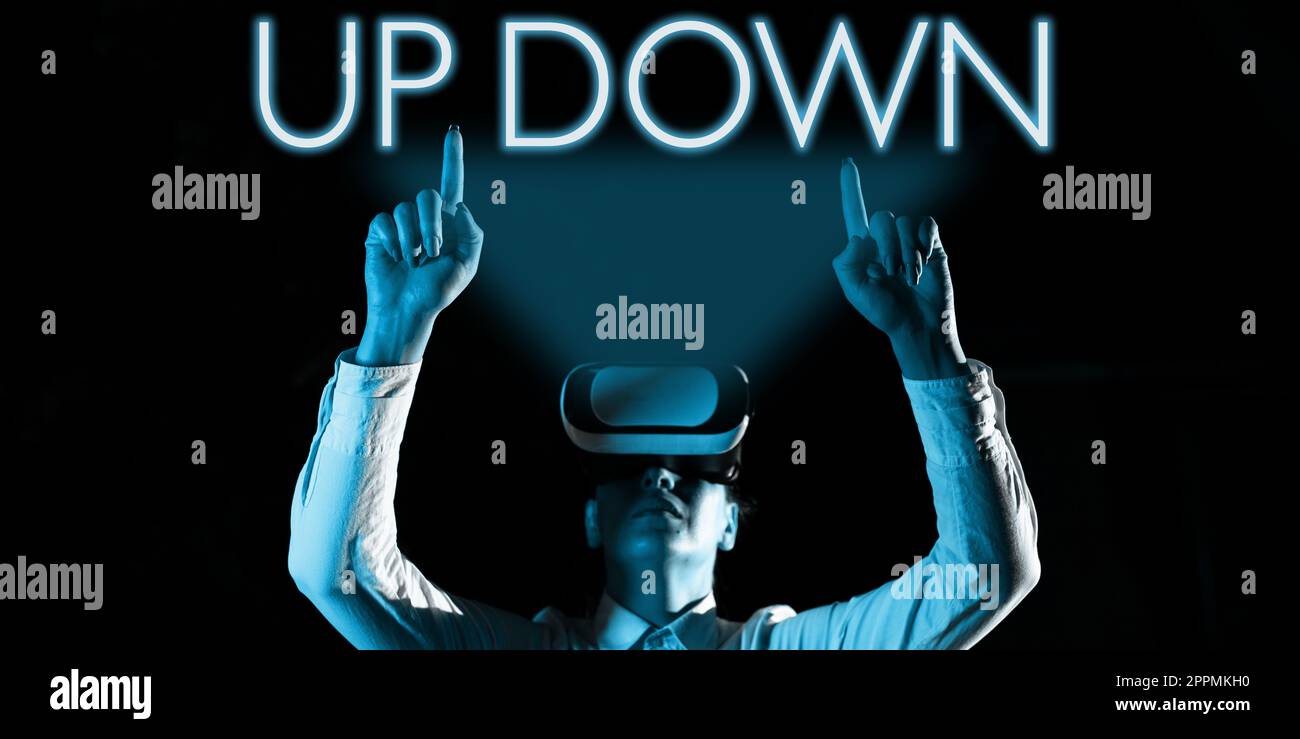 Look up and down hi-res stock photography and images - Alamy