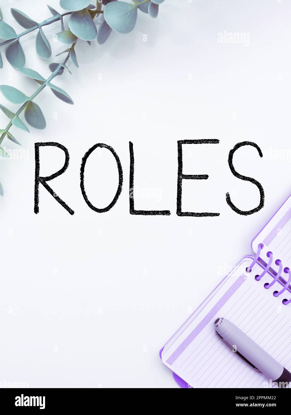 Text sign showing Roles. Business concept part played by person thing ...