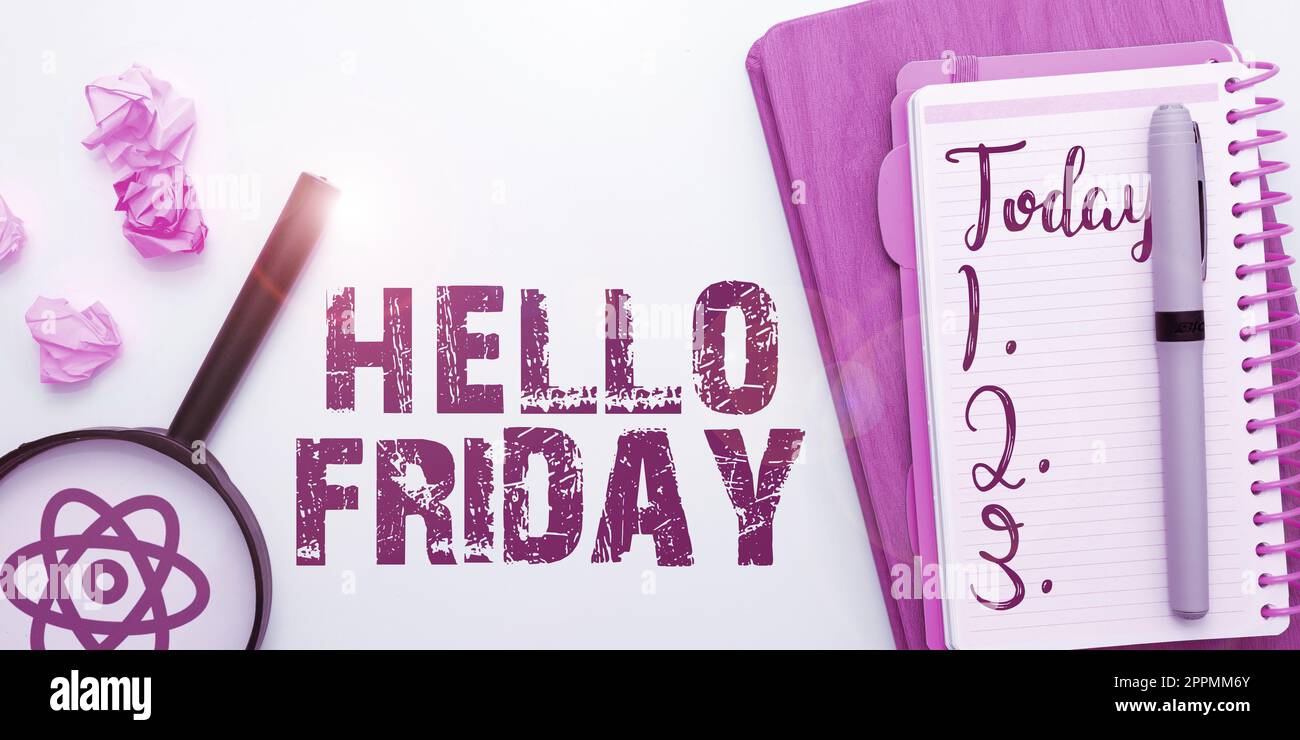 Friday motivation hi-res stock photography and images - Alamy