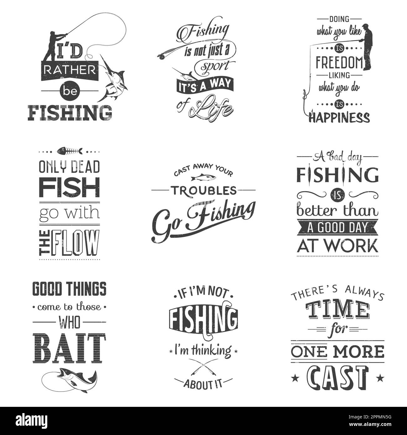Set vector white quotes Black and White Stock Photos & Images - Alamy