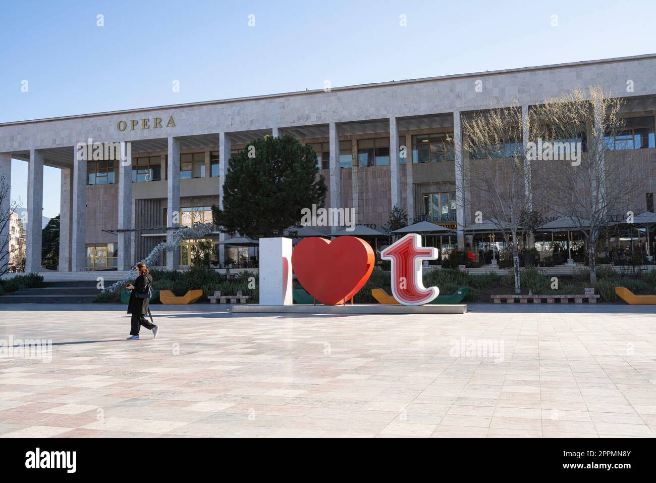 The opera house in tirana hi-res stock photography and images - Alamy