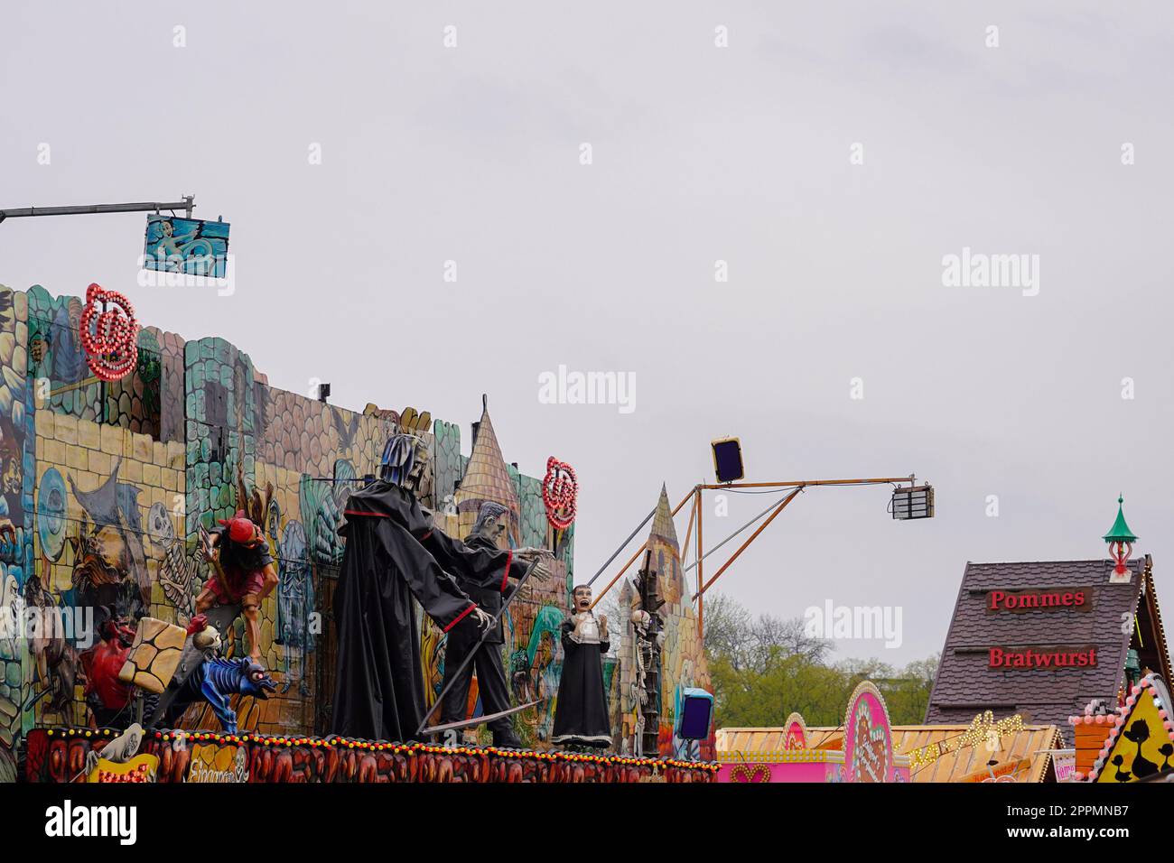Funfair ghost train hi-res stock photography and images - Alamy
