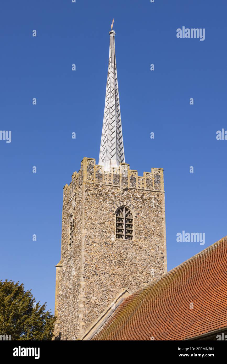 The tower and lead covered needle spire of Holy Trinity Church ...