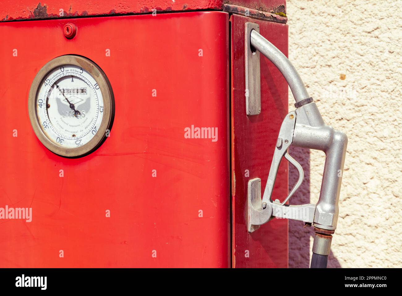 Old gas station, Marnay, Haute-Saone, France Stock Photo - Alamy