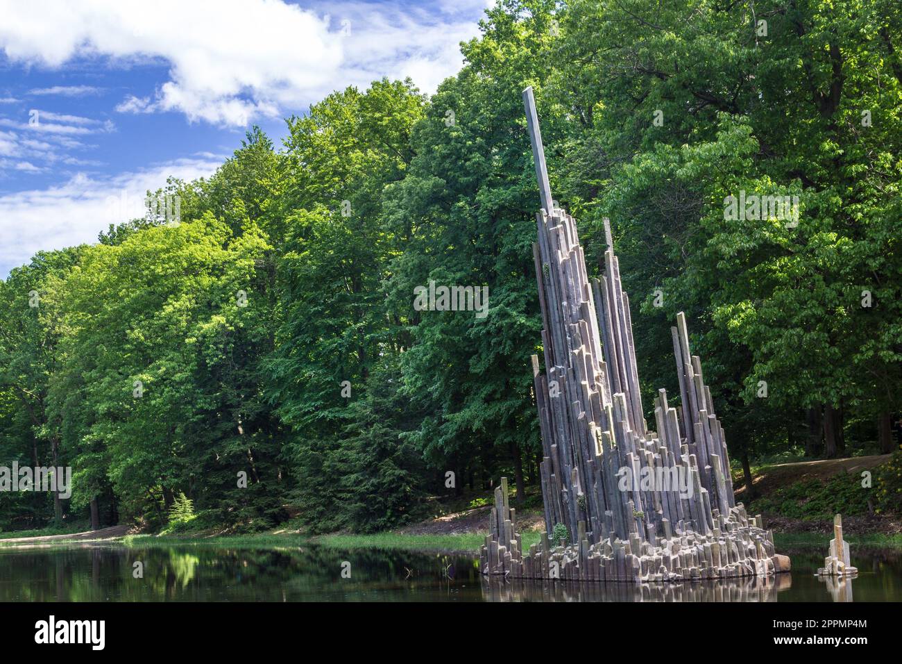 Strange basalt columns in Kromalu, Germany Stock Photo - Alamy