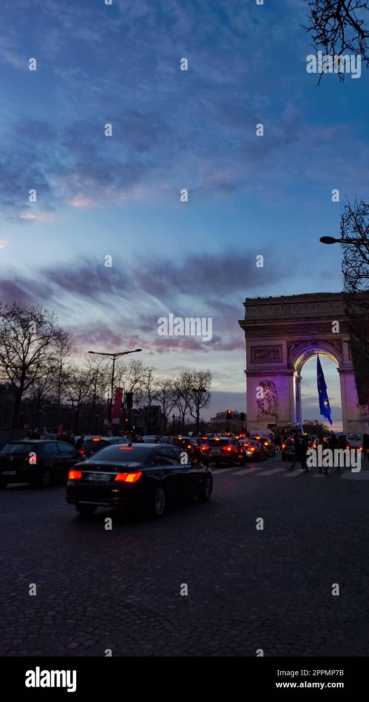 Triumphal Arch, Paris, France Stock Photo - Alamy