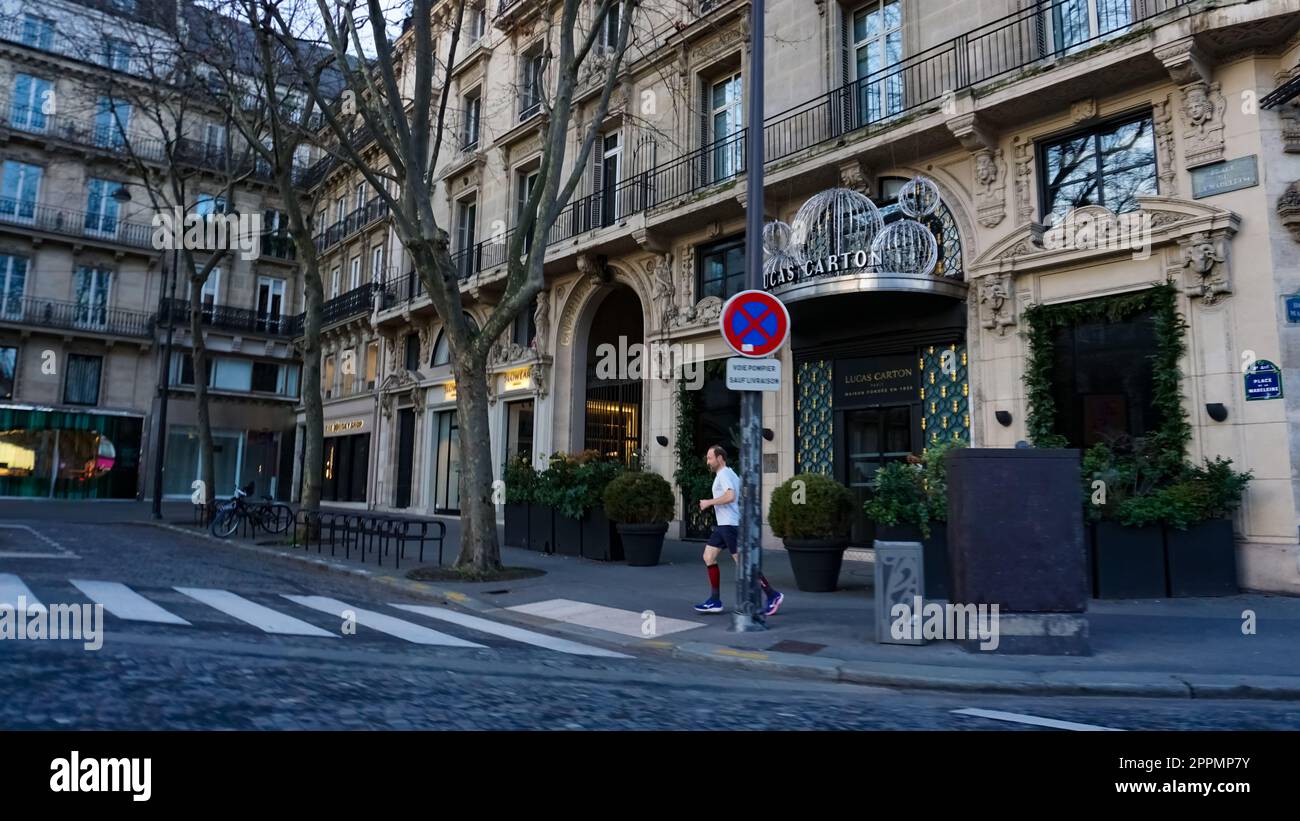 Restaurant Lucas Carton in Paris. French food Stock Photo - Alamy