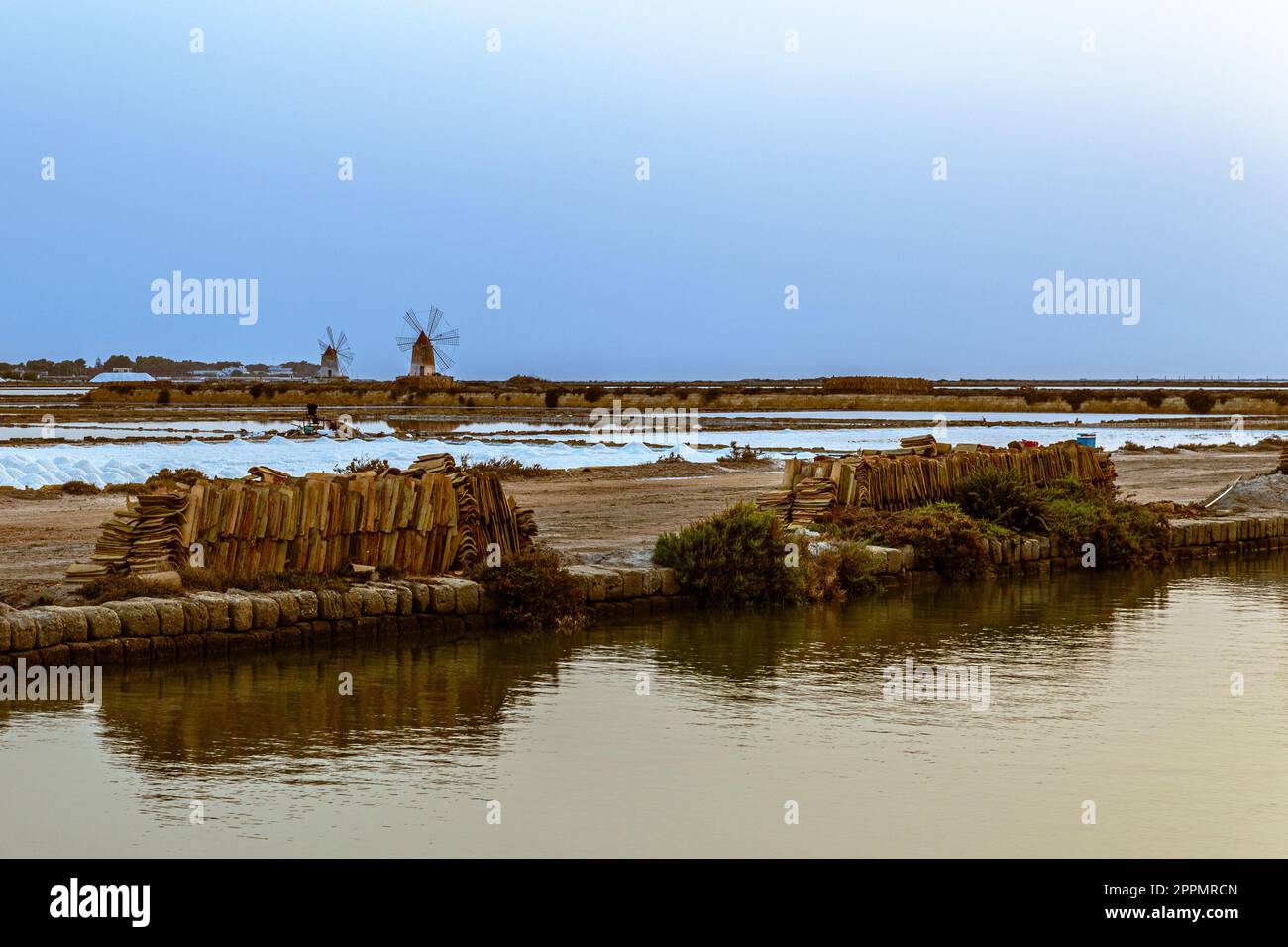 Traditional old white windmills hi-res stock photography and images - Alamy