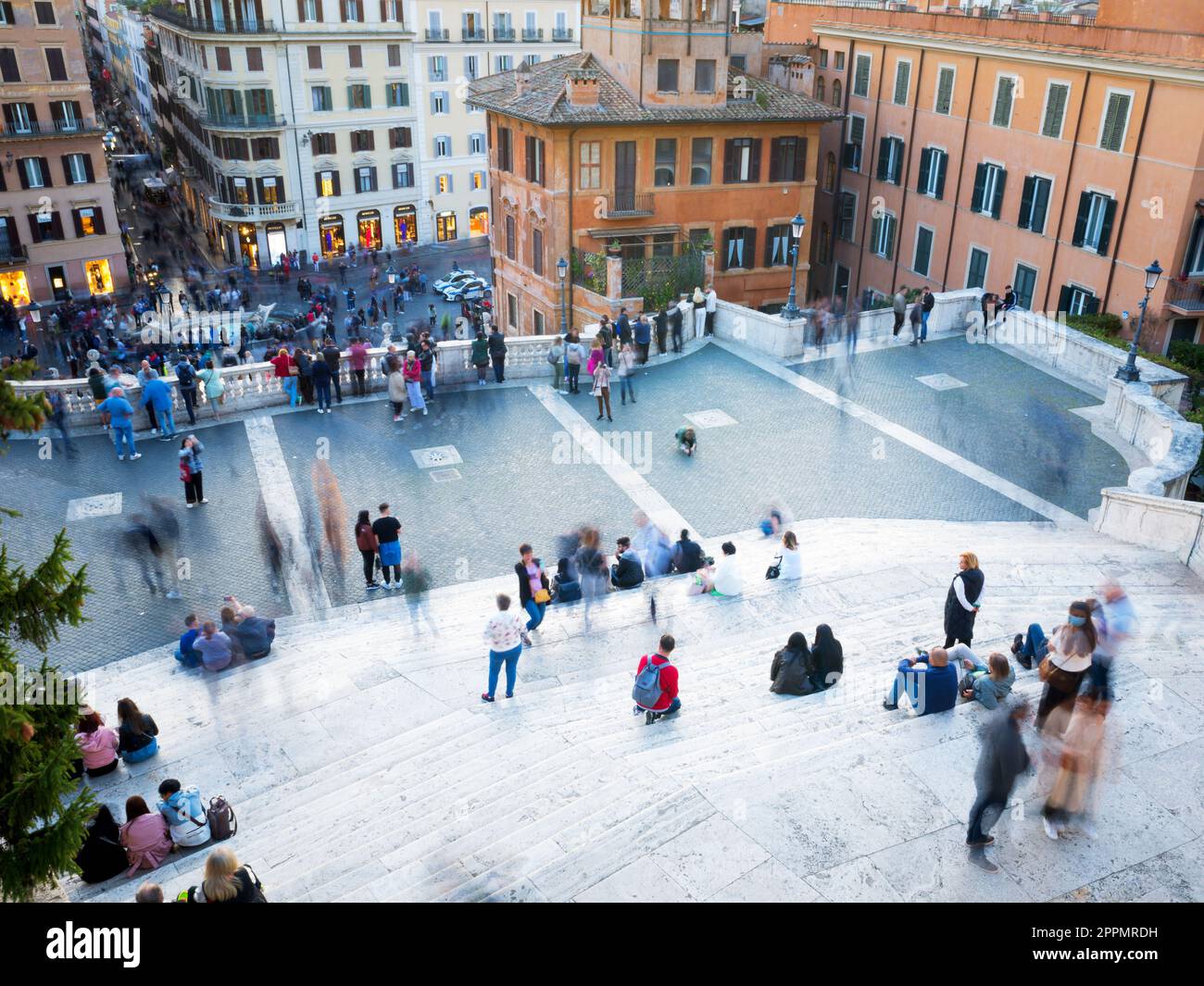 Piazza di Spagna and the Spanish Steps in Rome, Italy Stock Photo - Alamy