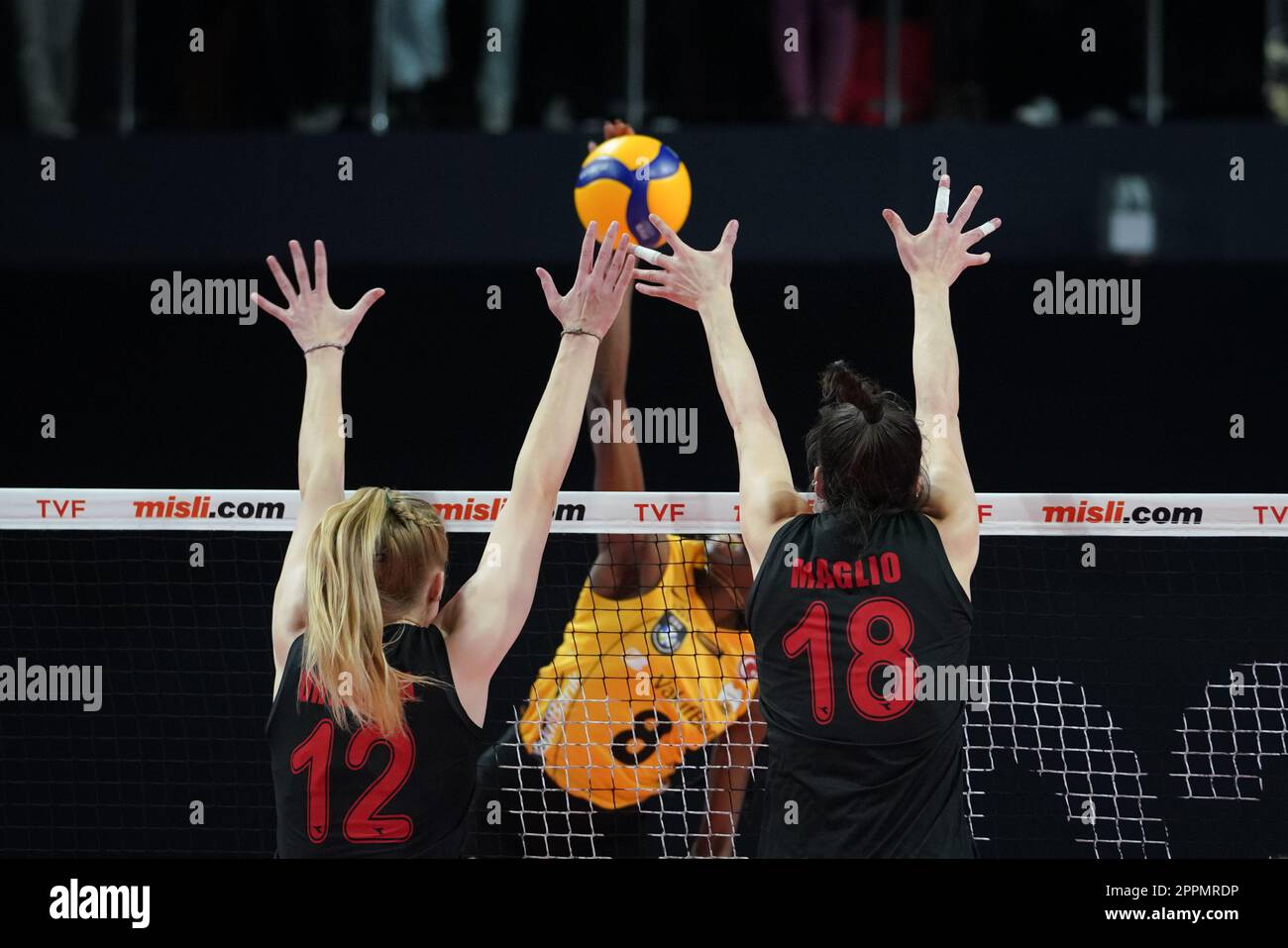 ISTANBUL, TURKIYE - NOVEMBER 27, 2022: Hanna Orthmann and Emily Maglio ...