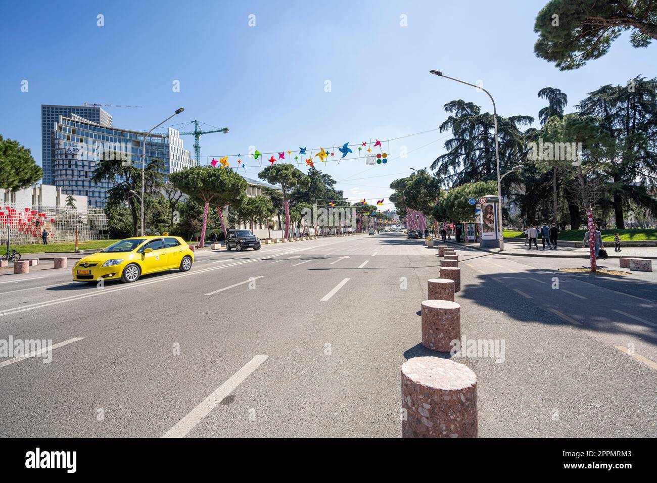 The city center of Tirana, Albania Stock Photo - Alamy