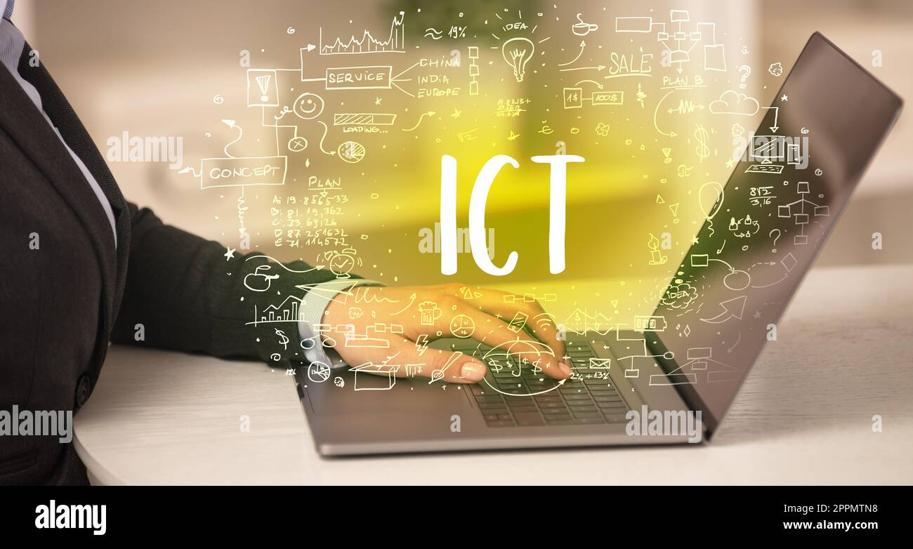 hand working on new modern computer Stock Photo - Alamy