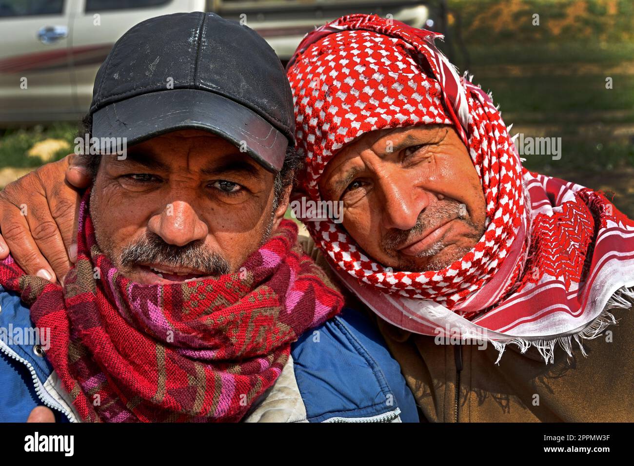 Bedouin Shepherds, Sheep and Goat Market, between, Amman and Jerash ...