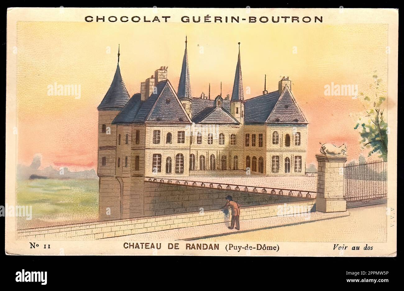 Chateau De Randan - Vintage French Tradecard - Belle Epoque Era Stock ...