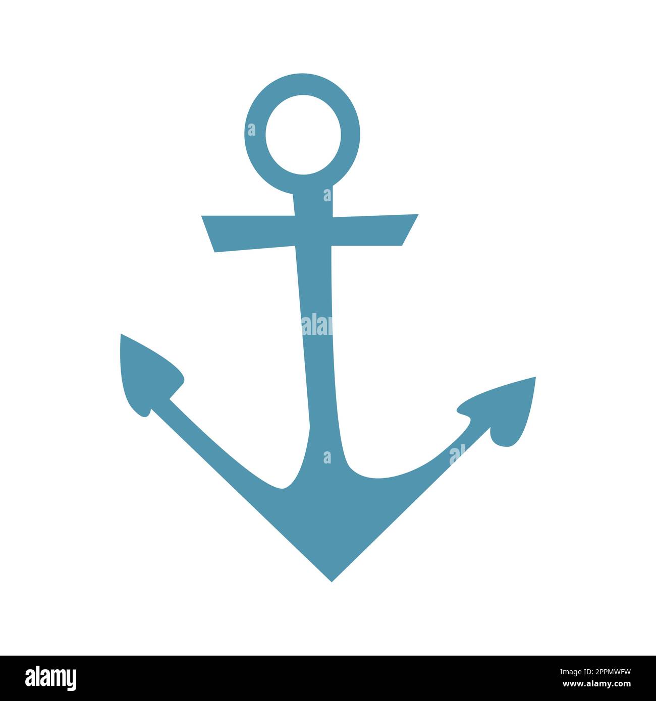 The blue anchor Cut Out Stock Images & Pictures - Alamy