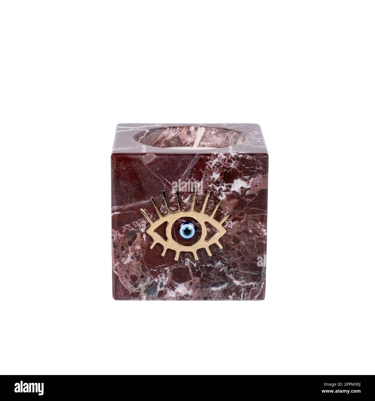 luxury marble home accessory decorative object isolated on white Stock ...