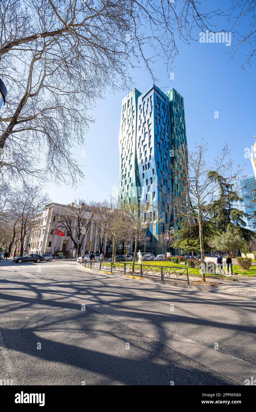 architecture in the city center of Tirana, Albania Stock Photo - Alamy