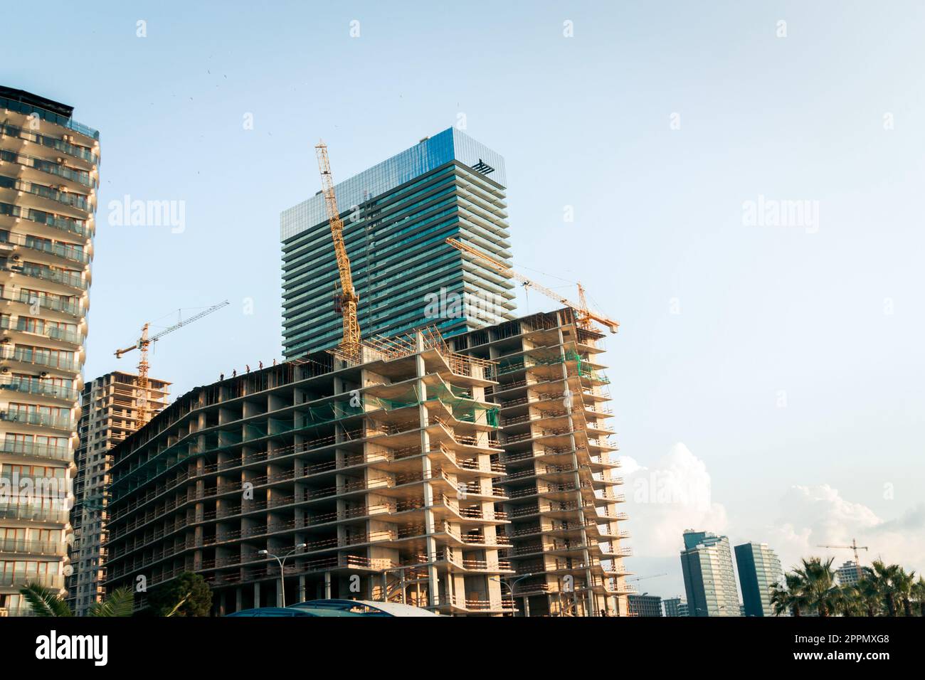 Building construction in Batumi city. Batumi. Georgia Stock Photo - Alamy