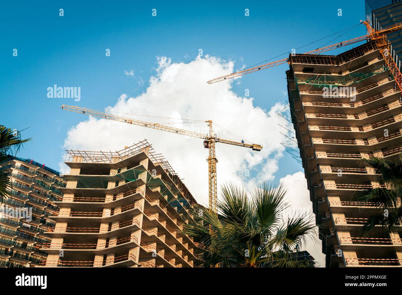Building construction in Batumi city. Batumi. Georgia Stock Photo - Alamy