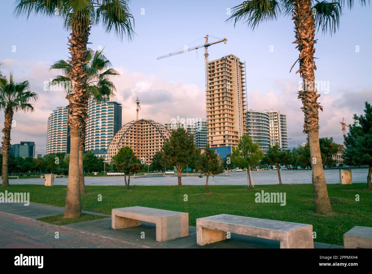 Building construction in Batumi city. Batumi. Georgia Stock Photo - Alamy