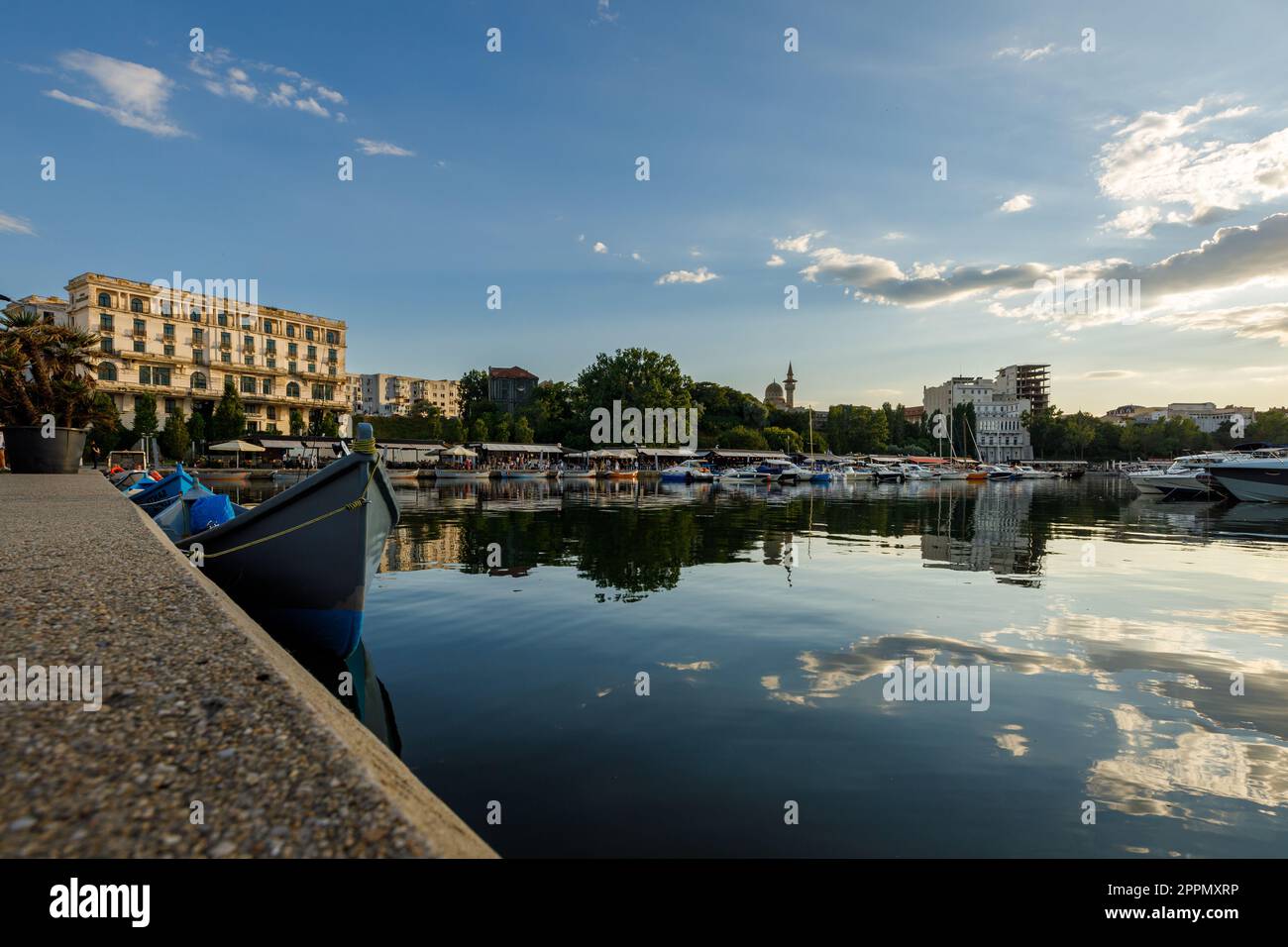 The harbor of Constanta at the Black Sea in Romania Stock Photo - Alamy