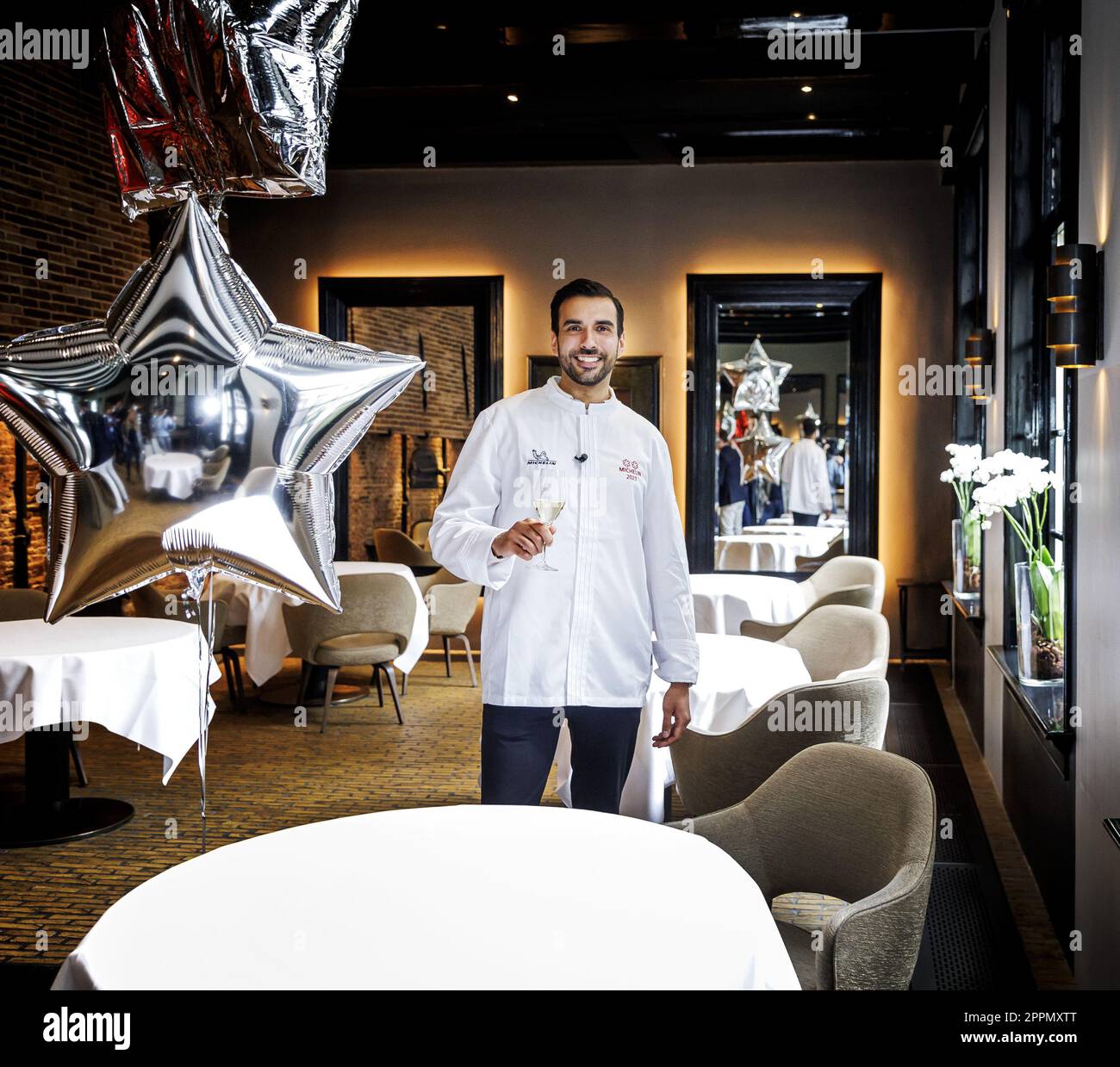 AMSTERDAM - Chef Jurgen van der Zalm of restaurant Vinkeles in his ...