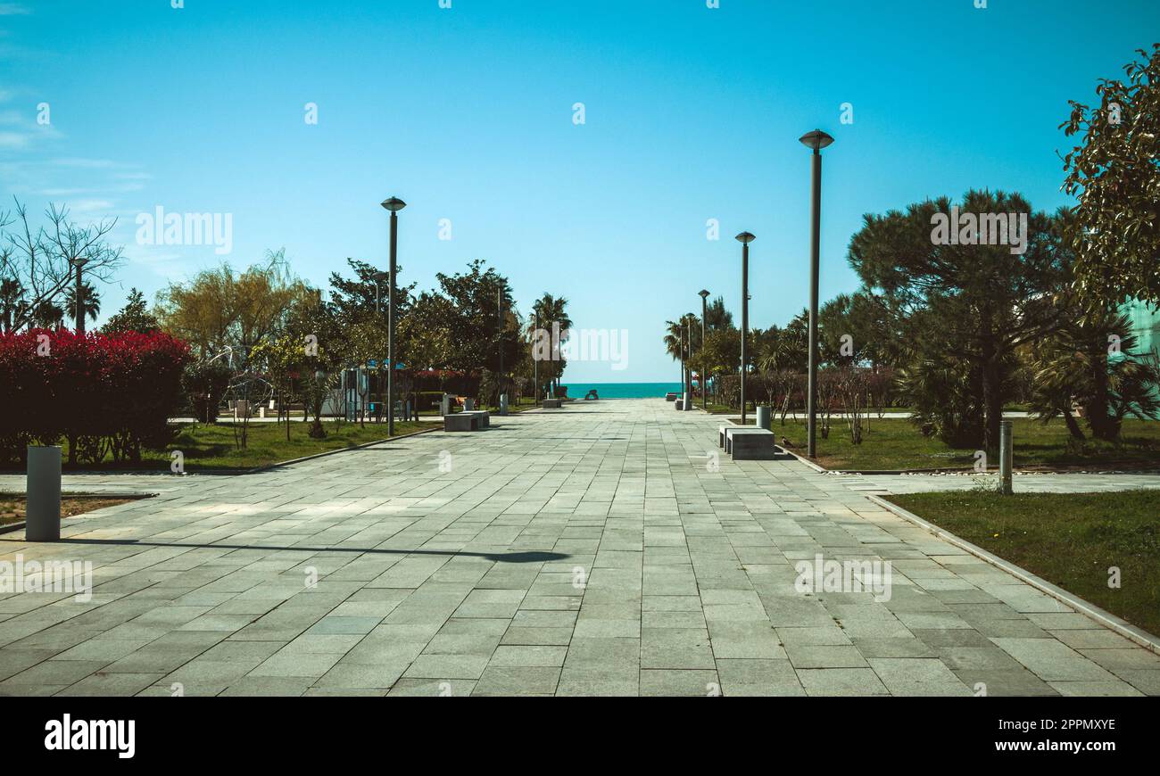Modern park in Batumi. Georgia Stock Photo - Alamy