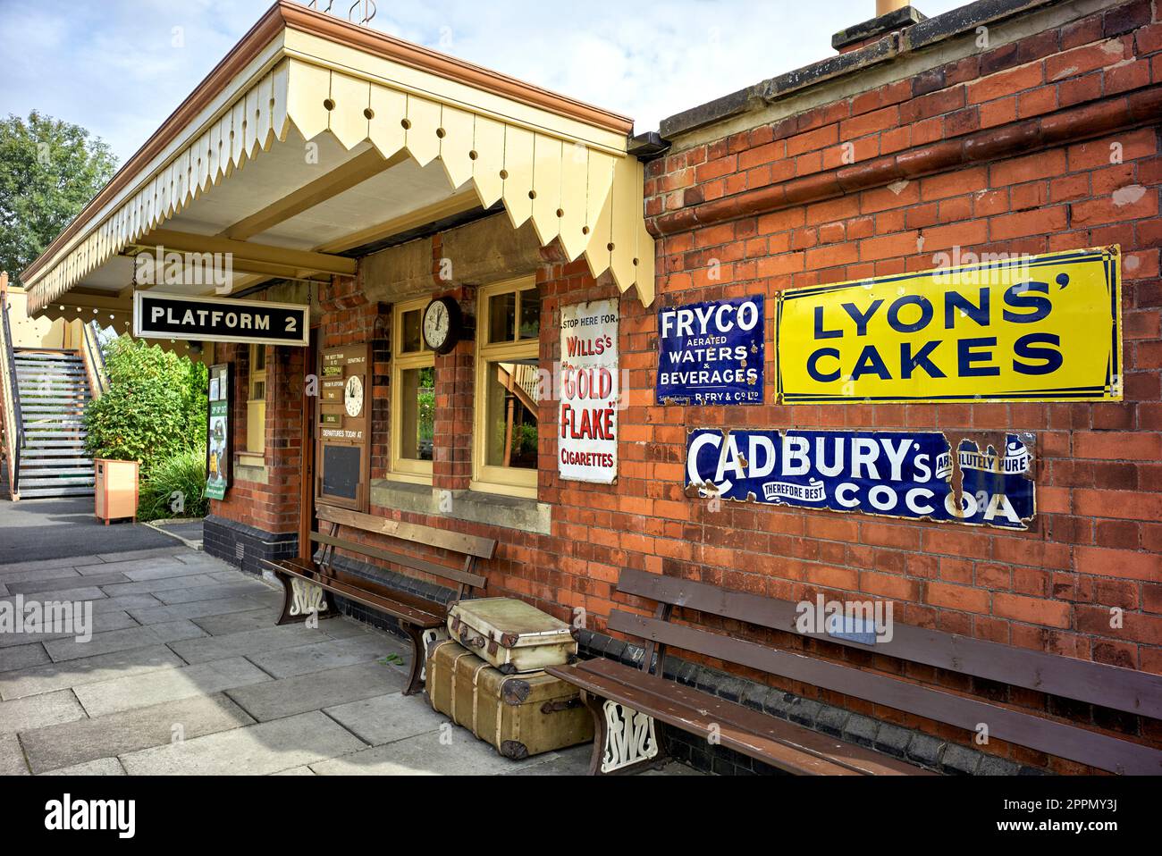 GWR preserved railway station Toddington Gloucestershire England UK ...