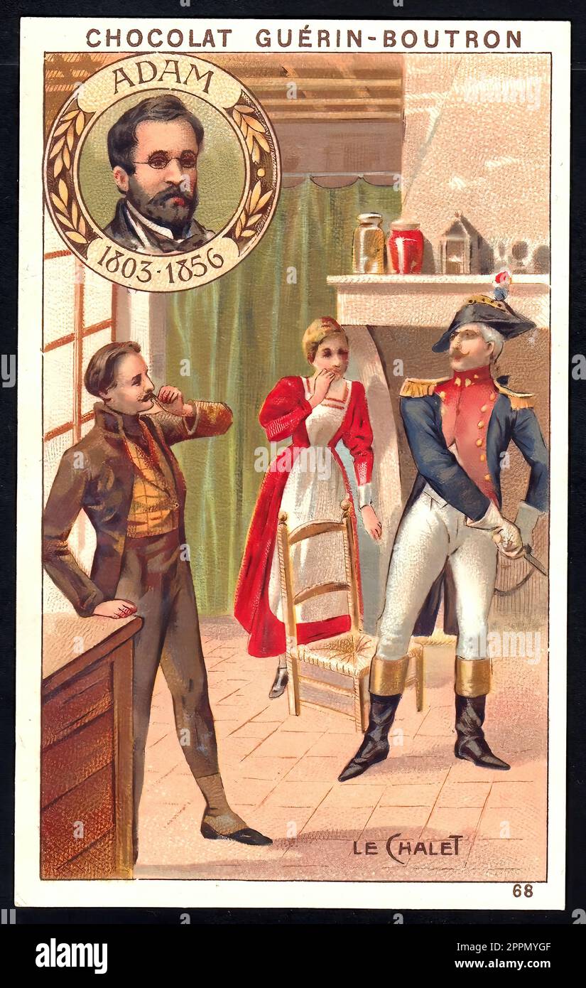 Adam's Le Chalet - Vintage Guerin-Boutron Tradecard - Belle Epoque Era ...