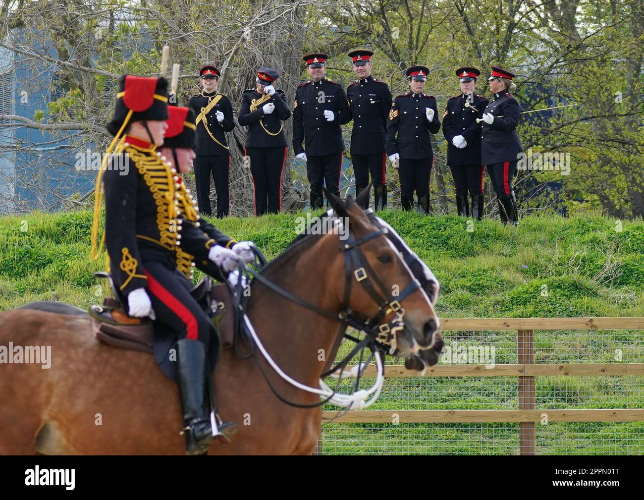 Members of the King's Troop, Royal Horse Artillery, during an Advanced ...