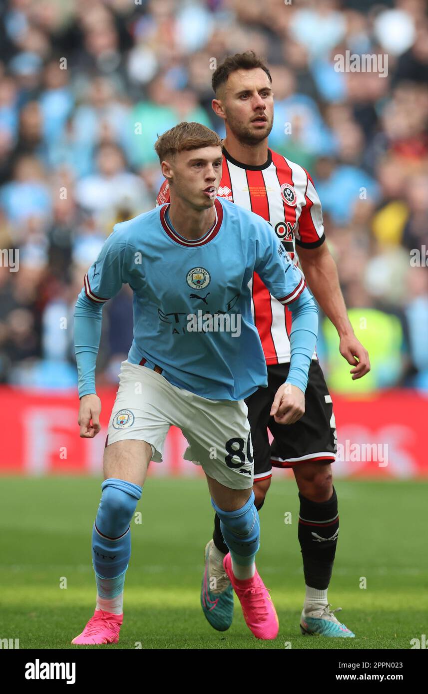 Manchester City's Cole Palmer during The FA Cup - Semi-Final soccer ...