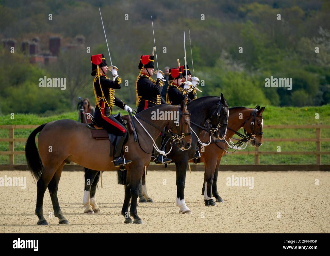 Members of the King's Troop, Royal Horse Artillery, during an Advanced ...