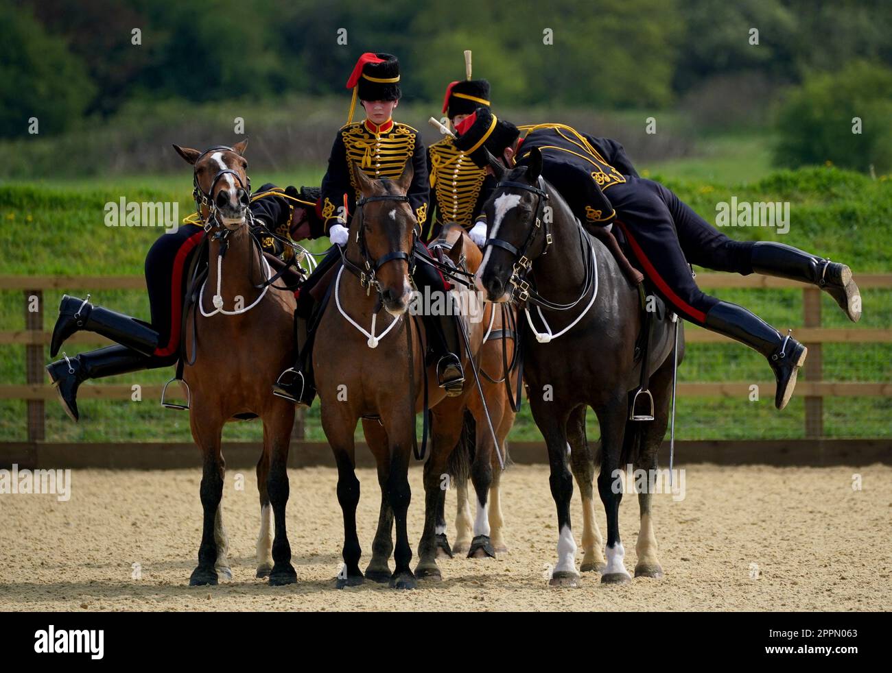 Members of the King's Troop, Royal Horse Artillery, during an Advanced ...