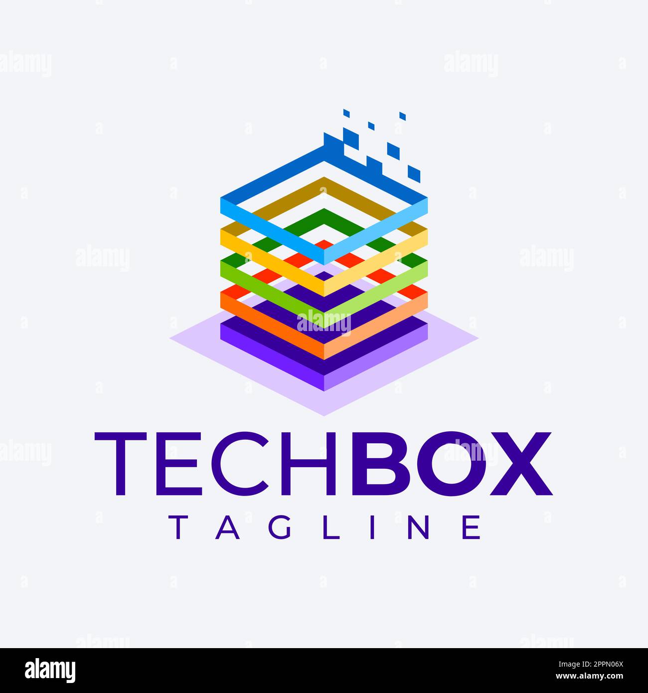 Cube symmetry logo hi-res stock photography and images - Alamy