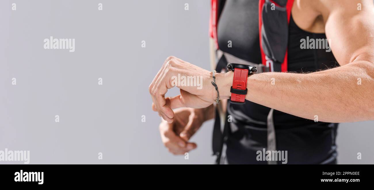 Man checking watch hi-res stock photography and images - Alamy