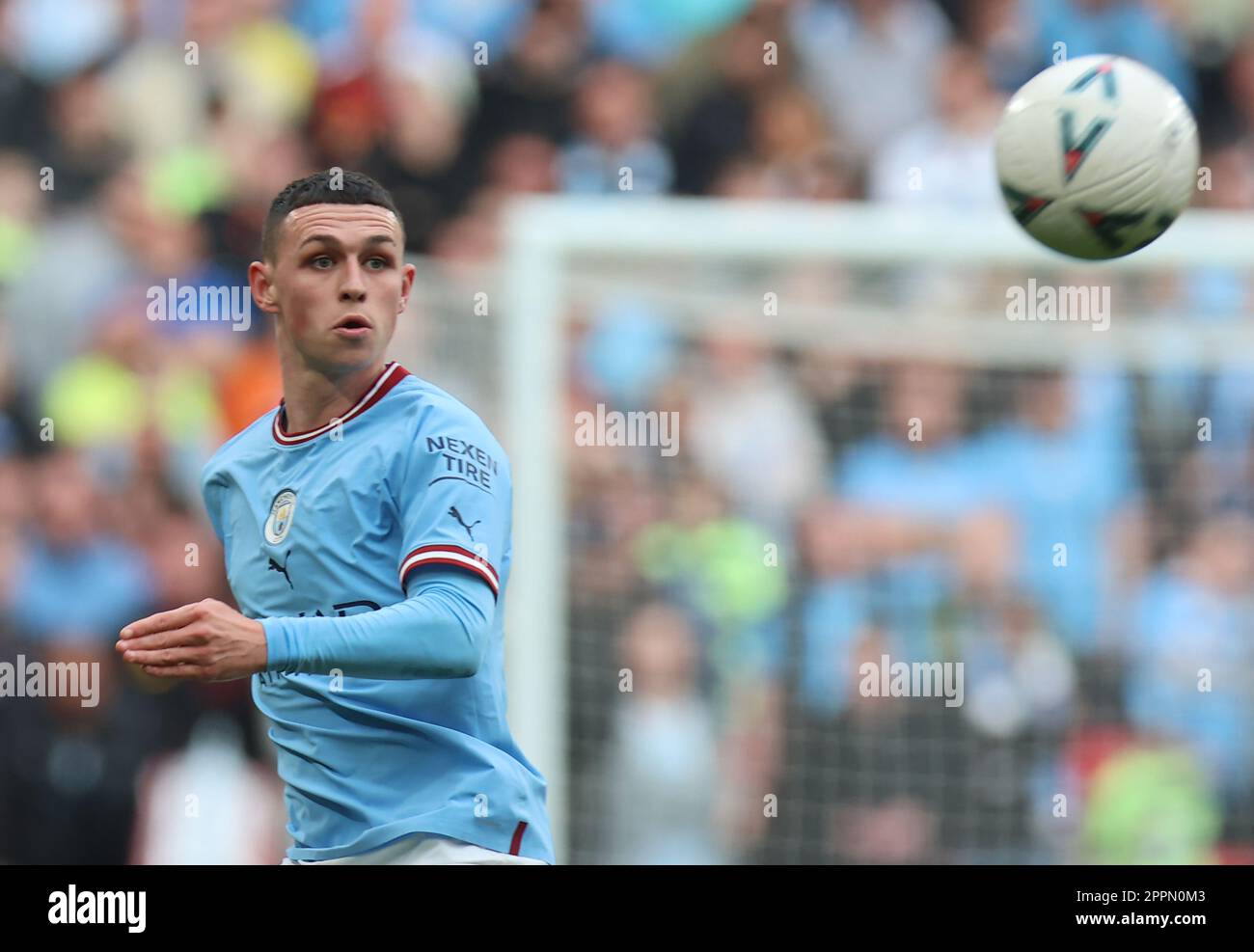 Manchester City's Phil Foden during The FA Cup - Semi-Final soccer ...