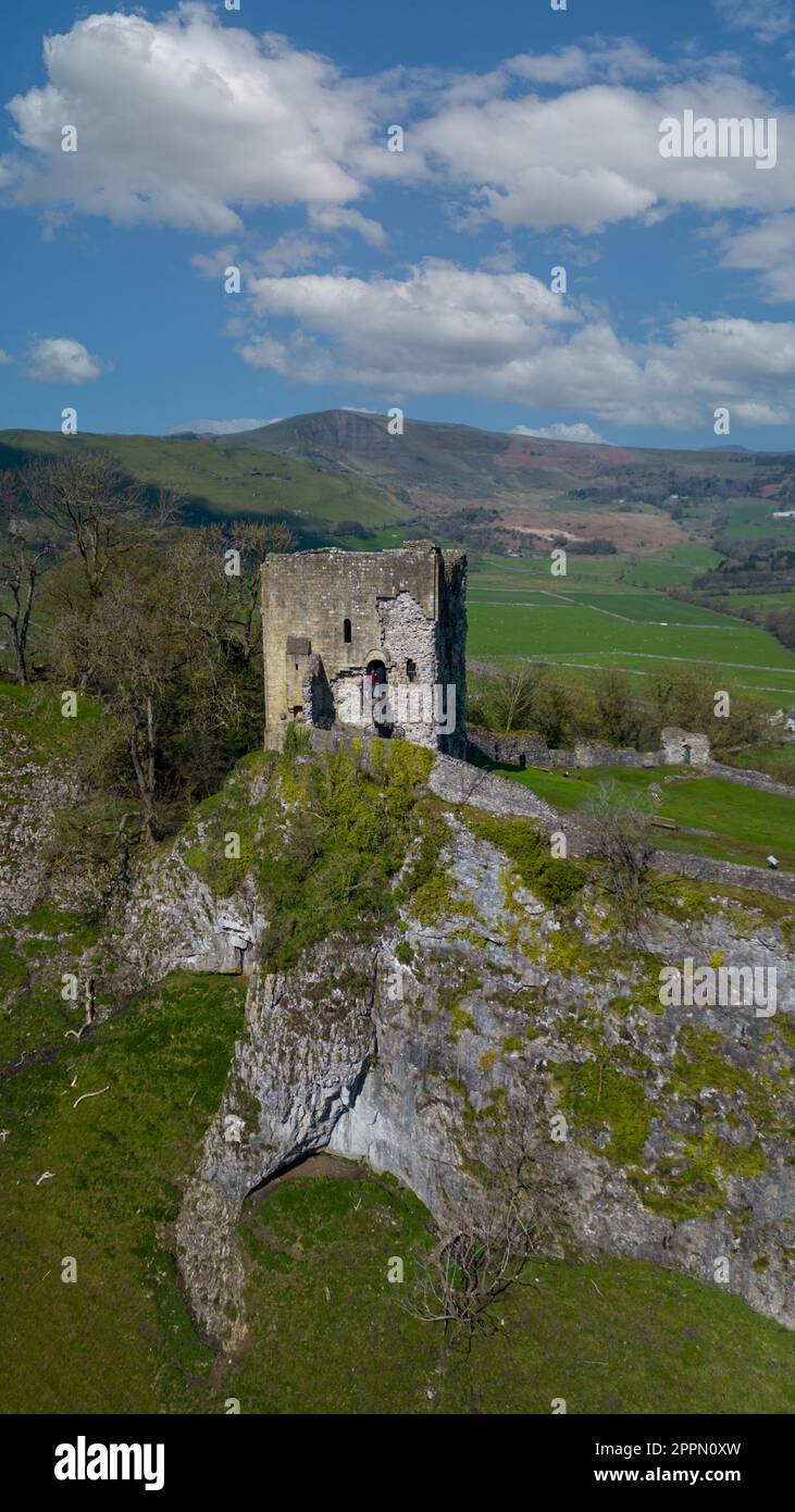Aerial view of peveril castle hi-res stock photography and images - Alamy