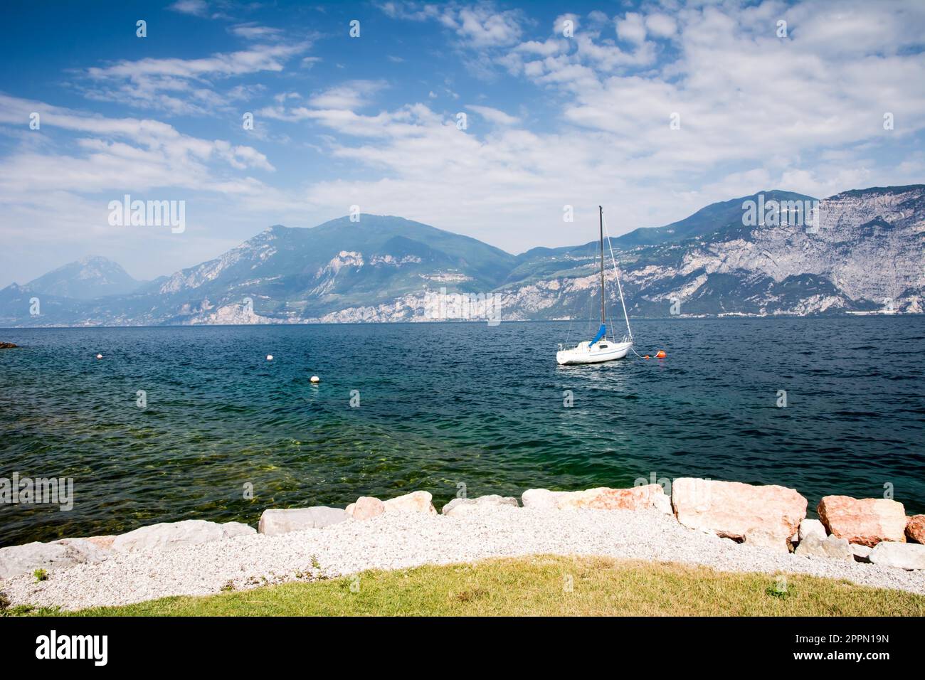 Water front of Lake Garda Italy Stock Photo - Alamy