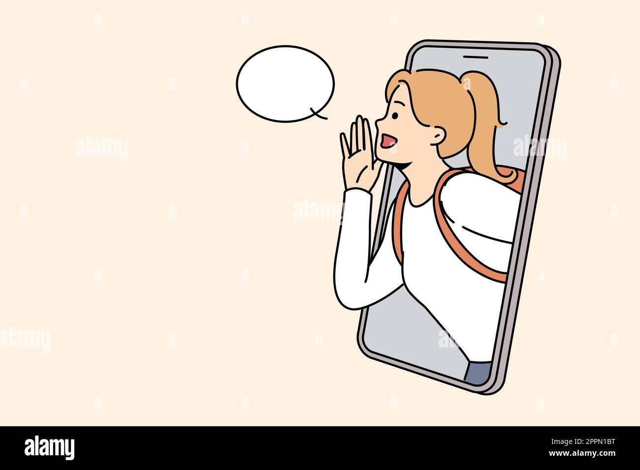 Public announcement mobile phone Stock Vector Images - Alamy