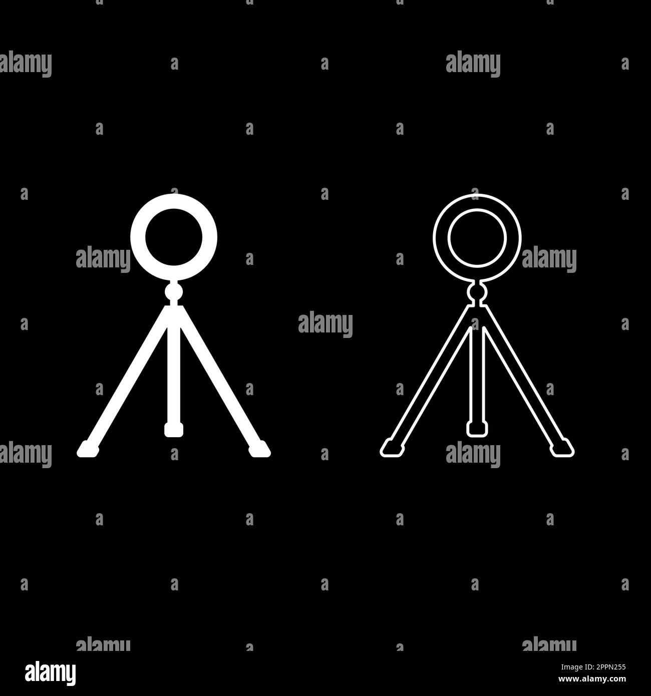 Camera solid flat white Black and White Stock Photos & Images - Alamy