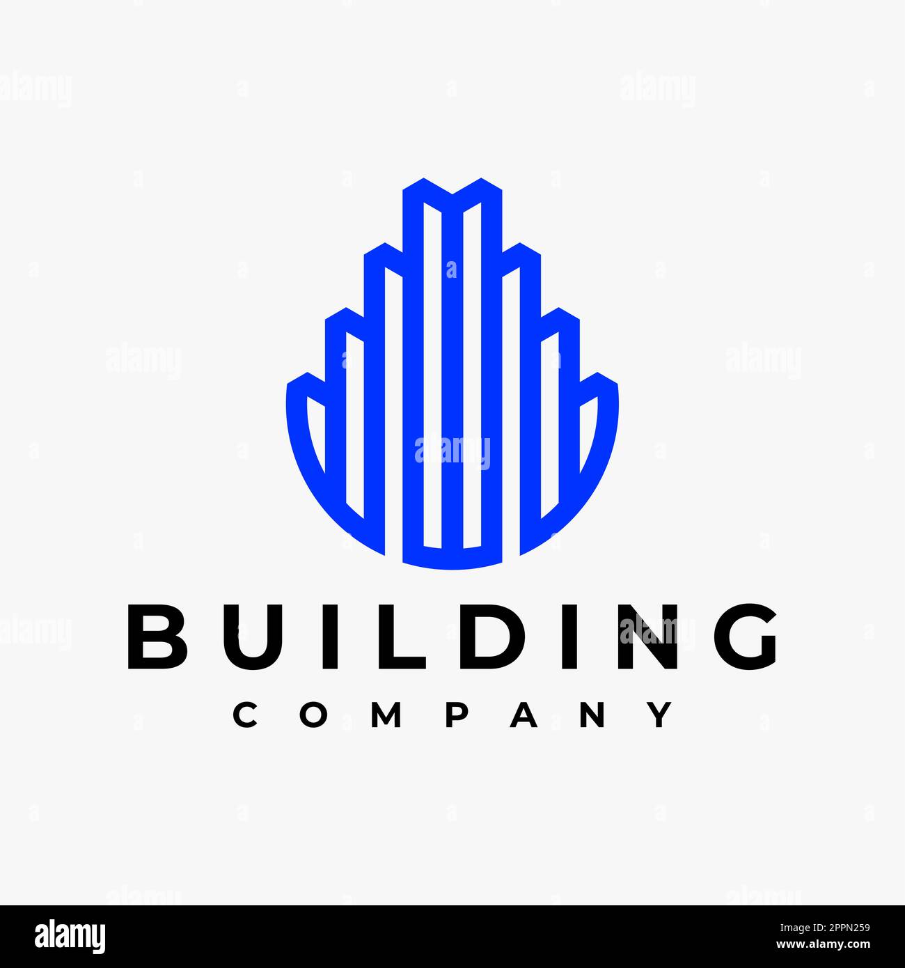 Luxury line building logo design vector. Elegance geometric tower logo ...