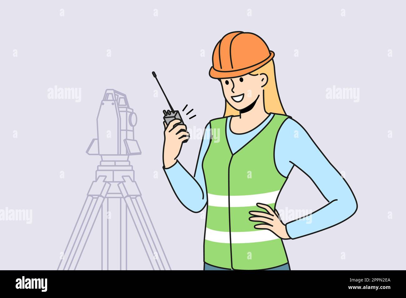 Vector civil engineer woman hi-res stock photography and images - Alamy