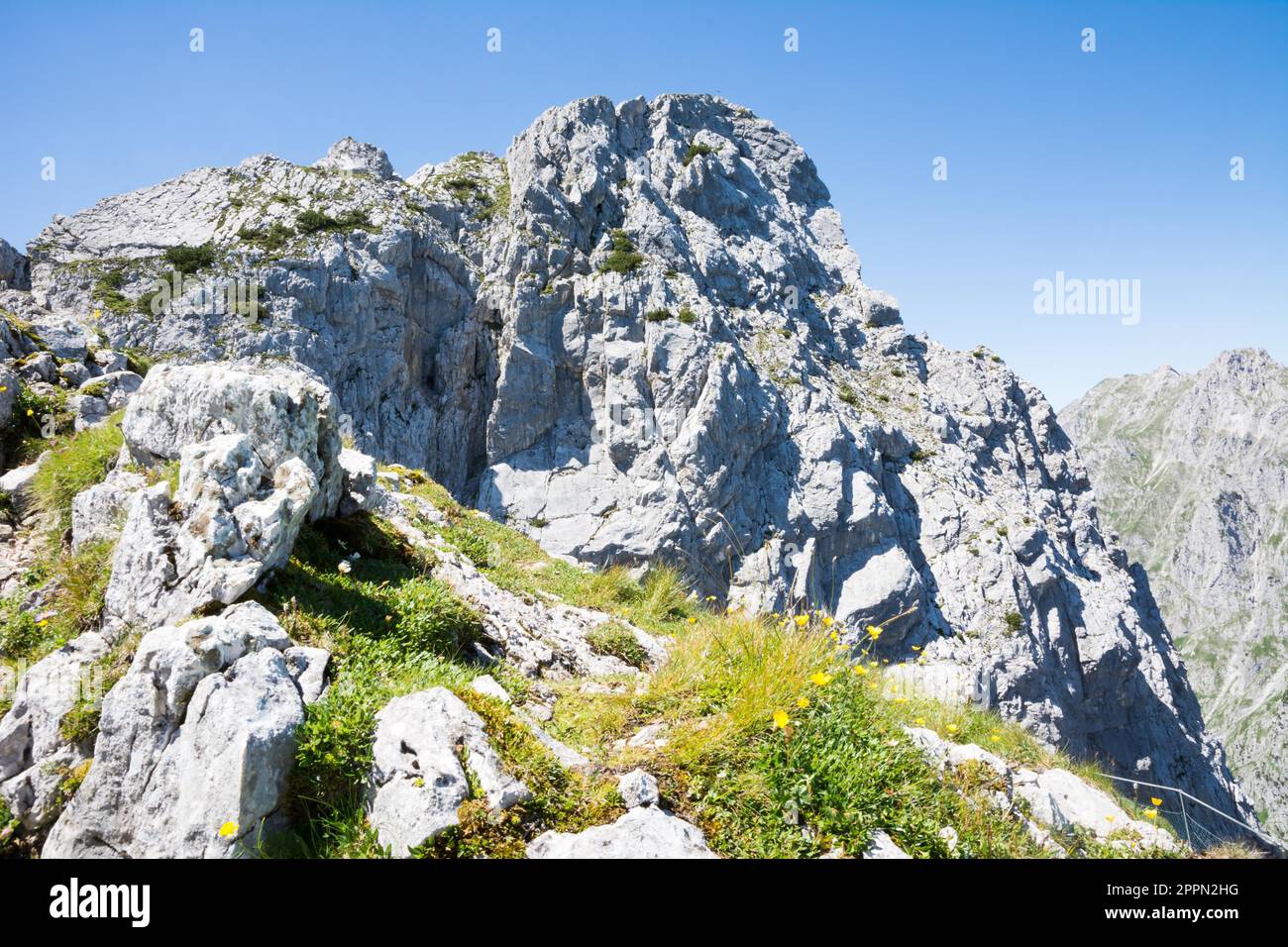 Mountain landscape in the alps of Bavaria Germany Stock Photo - Alamy
