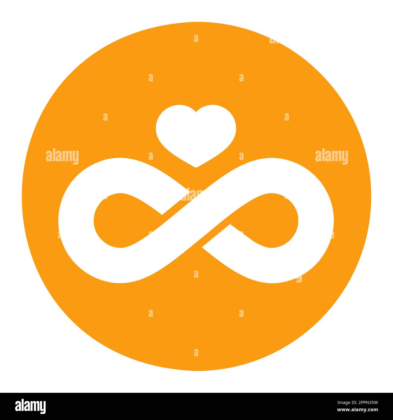 Infinity sign and heart symbol of eternal love Stock Vector Image & Art ...