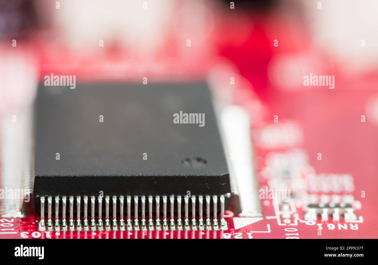 Computer mainboard detail shallow hi-res stock photography and images - Alamy