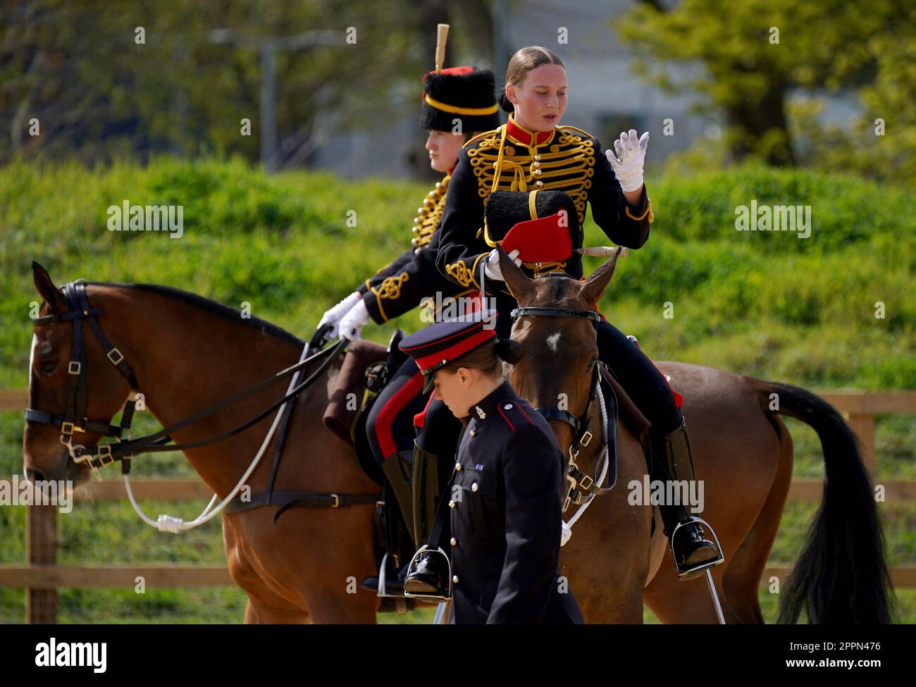 Members of the King's Troop, Royal Horse Artillery, during an Advanced ...