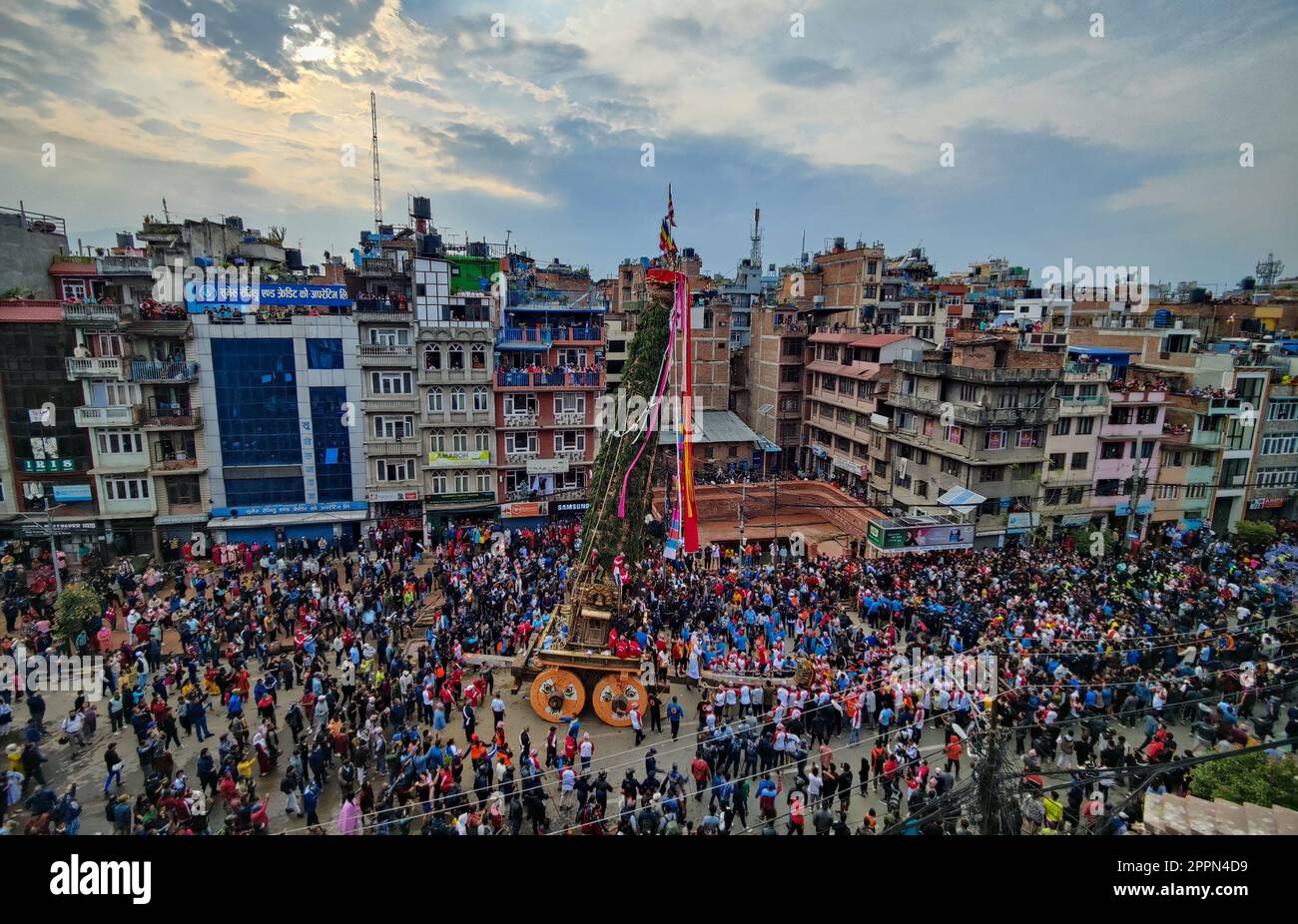 Kathmandu, Bagmati, Nepal. 24th Apr, 2023. People participate in the ...